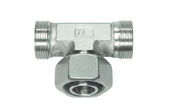 XOTT 14 YB/M22x1,5 - Trokraki priključak, kontra matica u sredini