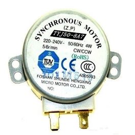 MOTOR MIKROTALASNE PEĆI ZA TANJIR 5 / 6 OBRTAJA / MIN. 220 V 4W OSOVINA 15mm 9197009002 / BEKO