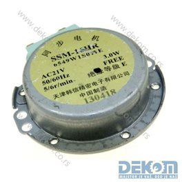 MOTOR MIKROTALASNE PEĆI ZA TANJIR 5/6 OBRTAJA / MIN. 21V 3W OSOVINA 9 mm LG 6549W1S002A 6549W1S011E