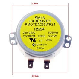 MOTOR MIKROTALASNE PEĆI ZA TANJIR 2,4/3 OBRTAJA 220-240V 50/60HZ 3,5/3w SHARP RMOTDA253WRZ1