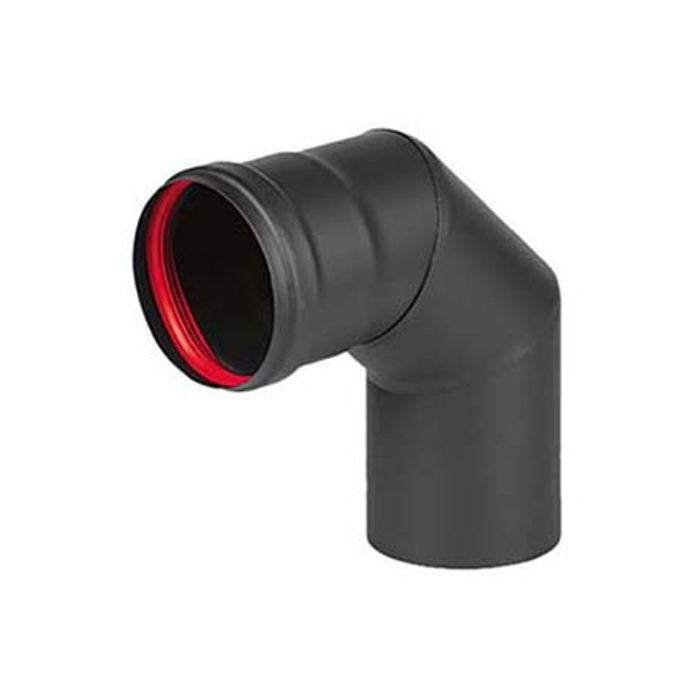 Dimno koleno za pelet Ø100/90° sa gumicom