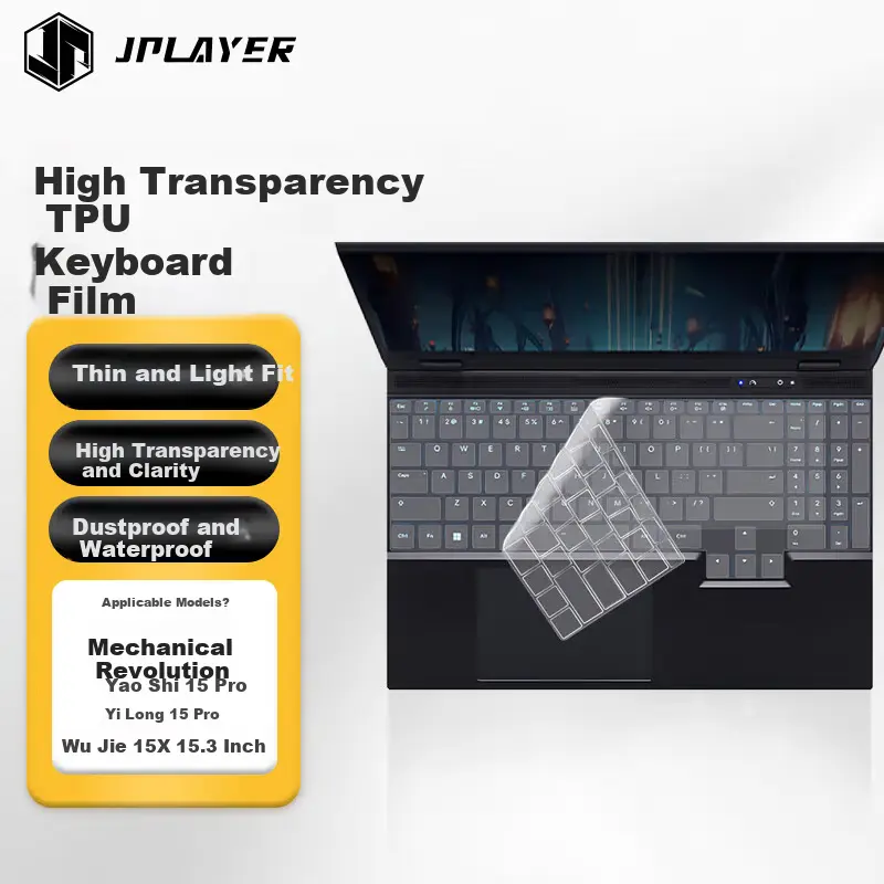 JPlayer Zaštitna TPU folija za tastaturu Mechatronics Revolution Yao Shi 15 Pro/Yi Long 15 Pro/Wu Jie 15 X/Rui Long 7, 15.3"