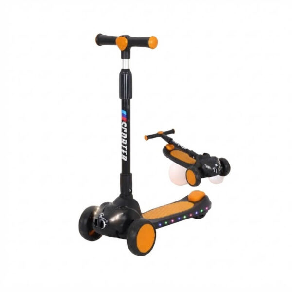 Sklopivi trotinet za decu sa LED trakom i svetlom do 50kg – BC815