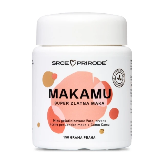 Makamu prah 150 g – peruanska Zlatna Maka i camu camu za energiju, vitalnost i libido