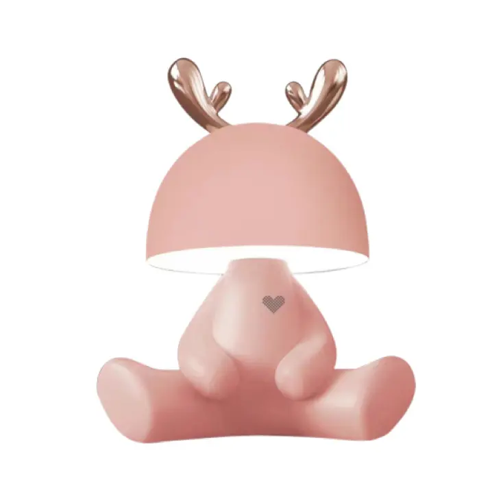 Dečija stona lampa sa bluetooth zvučnikom, 2W, Roze