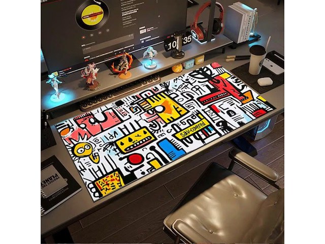 Podloga za miša i tastaturu, Abstract graffiti