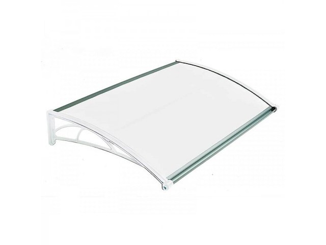 Nadstrešnica za Vrata Valtellina 82x120cm Bela Baza Opal Ploča 6mm