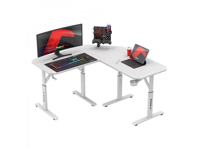 Huzaro Hero 7.3 Podesivi Gaming Sto 140x60cm, Beli