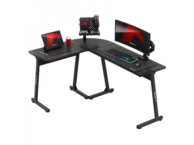 Huzaro Hero 6.0 Ugaoni Gaming Sto, Crni