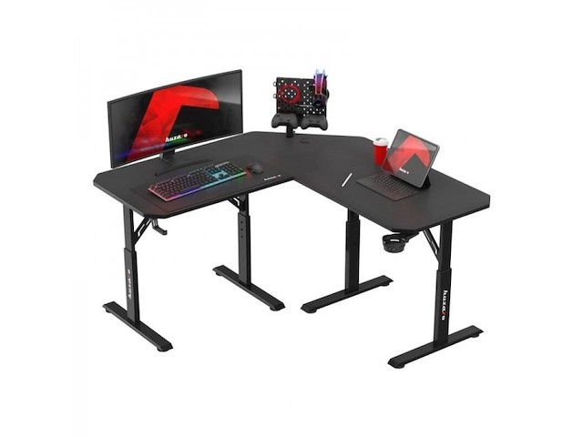 Huzaro Hero 7.3 Gaming Sto sa Podesivom Visinom, Crni, 140x60cm