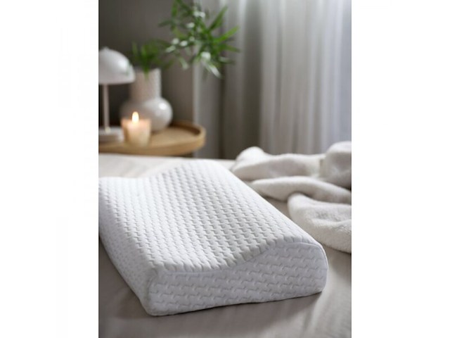 Ergonomski jastuk od memorijske pene 30x50x10/7 Wellpur Queen
