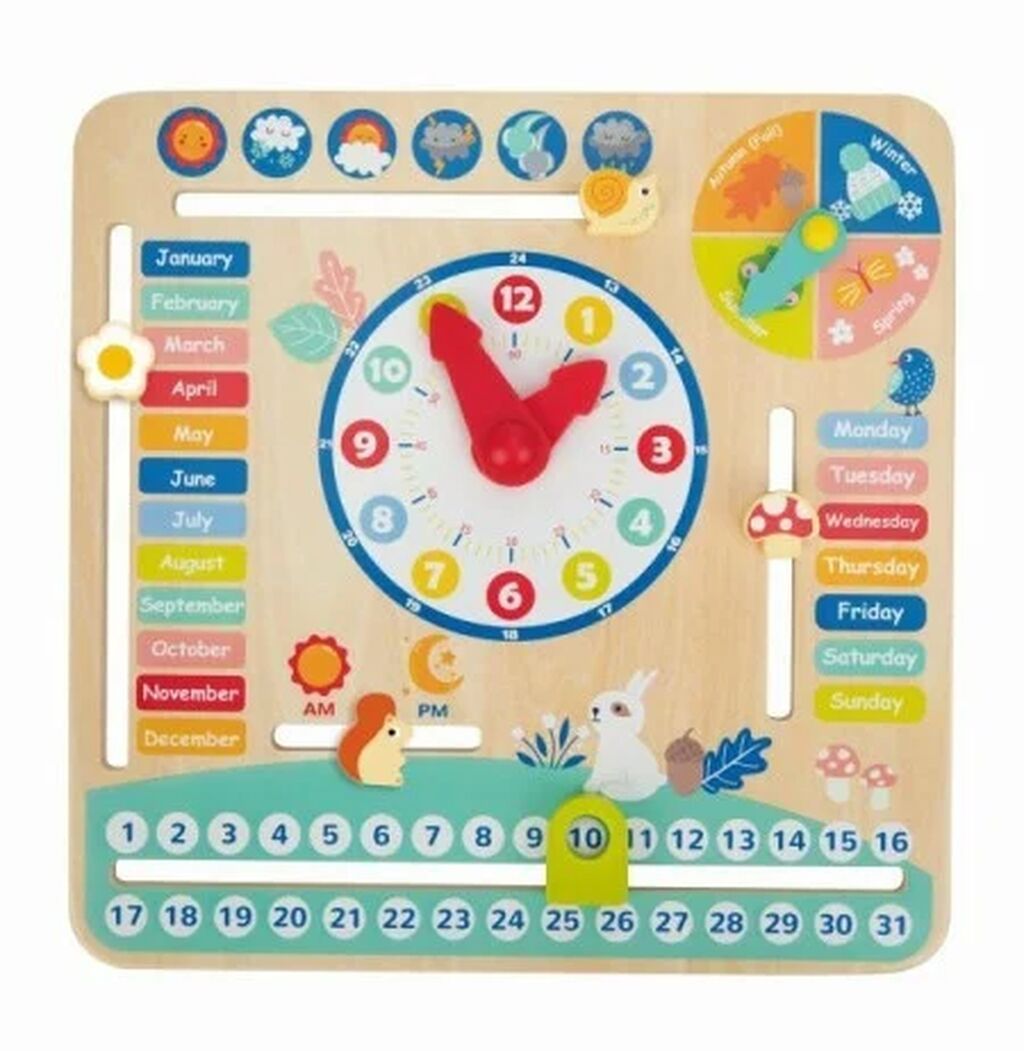 Drveni sat sa kalendarom – My Calendar (TF329) ⏰  ️ Šifra proizvoda