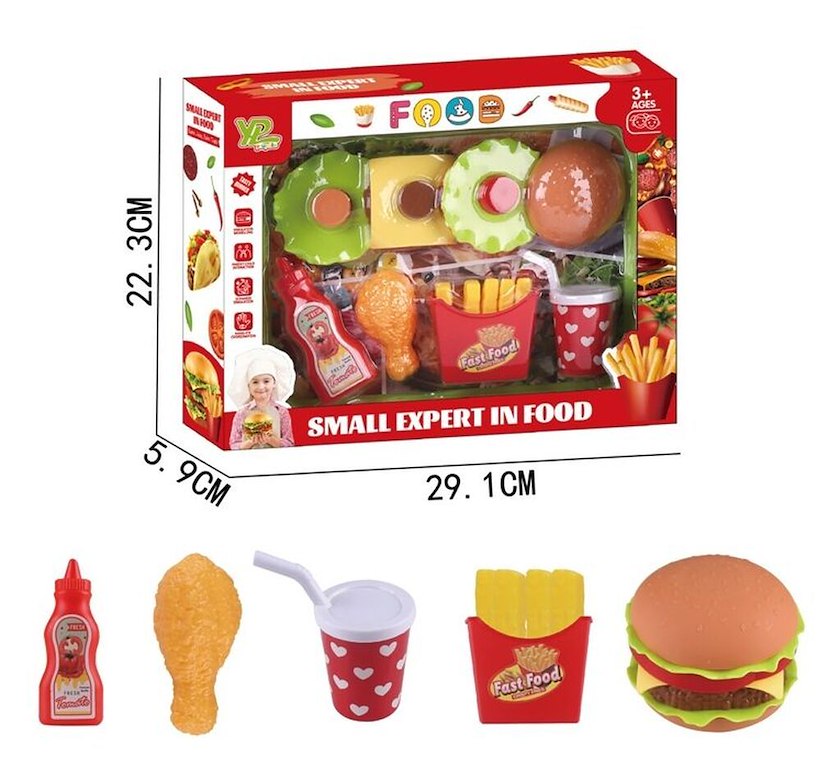 Brza hrana set – SMALL EXPERT IN FOOD Šifra proizvoda: 90 Kreativan