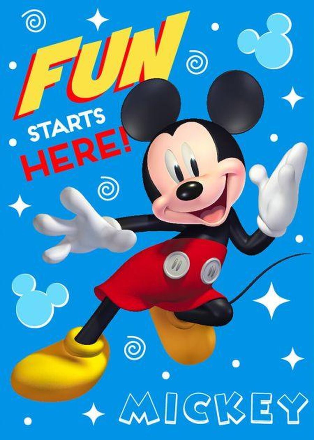 Baloo Ćebe 100x140cm Mickey Mouse Mekano i plišano ćebe sa veselim