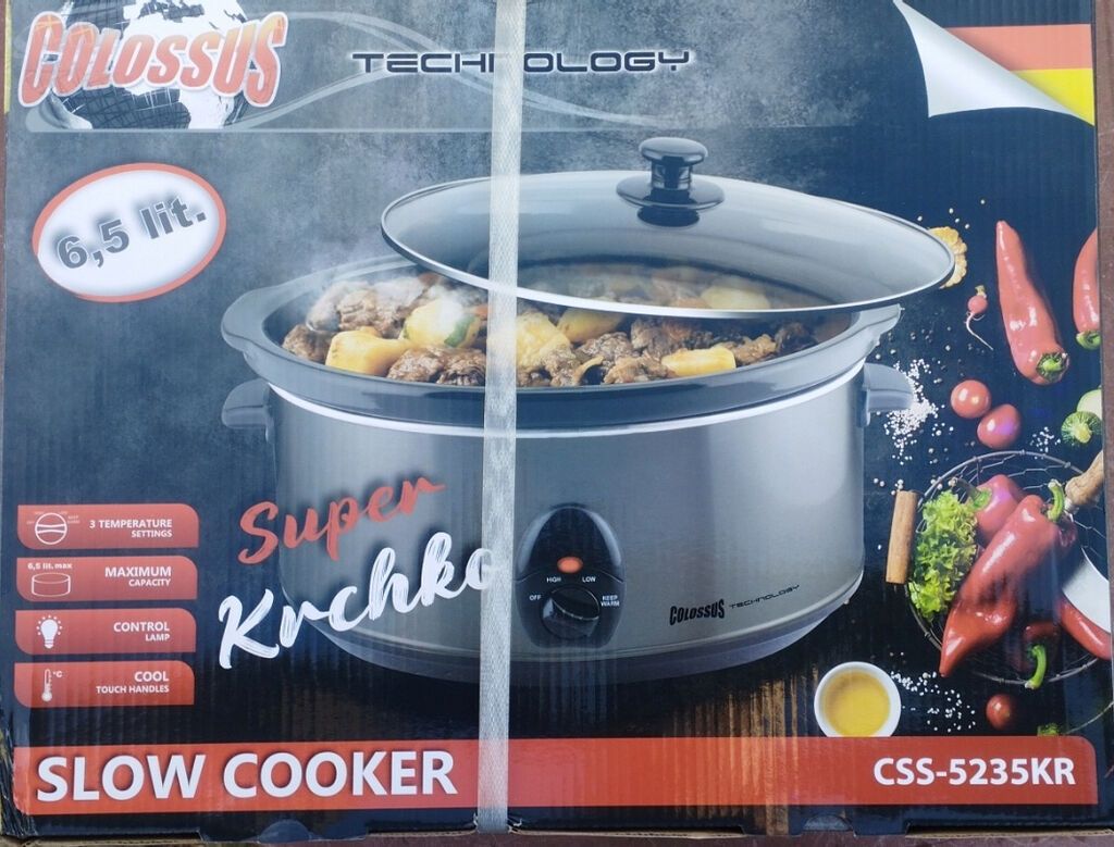 Colossus Technology CSS-5235KR – Slow Cooker (krčko) - Zapremina: 6,5
