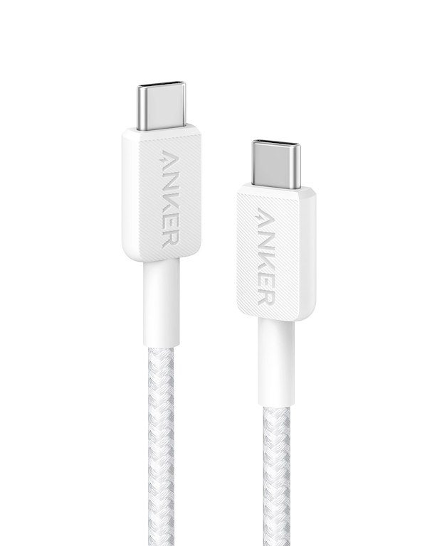 Anker 322 beli kabl za telefon USB-C (muški) na USB-C (muški) 0.9m