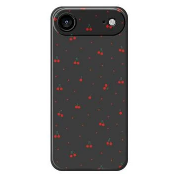 IPHONE AIR CHERRY PATTERN TPU CASE - BLACK