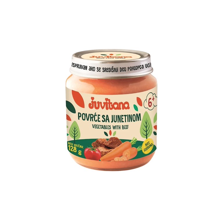 Juvitana Kašica Povrće sa Junetinom 128 g