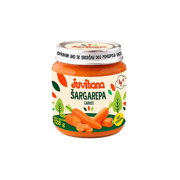 Juvitana Kašica Šargarepa 128 g