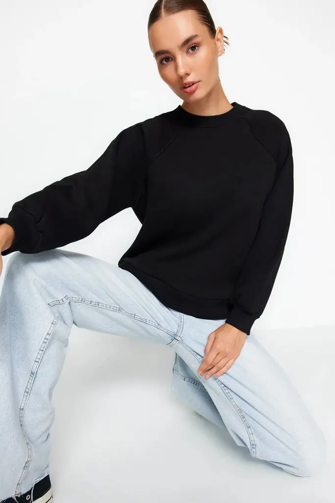 Trendyol Milla ženski duks TWOAW24SW00104, Crna