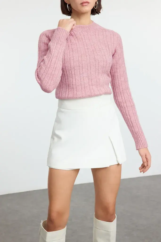 Trendyol Milla Ženski džemper Tedaw25Kz00041, Roze