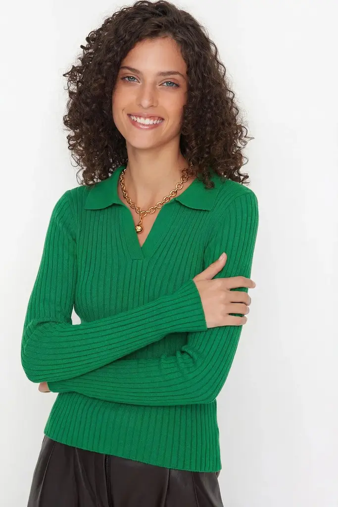 Trendyol Milla Ženski duks Twoaw21Kz1113, Zeleni-Green
