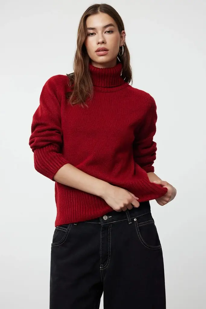 Trendyol Milla Ženski duks TWOAW21KZ1343, Bordo