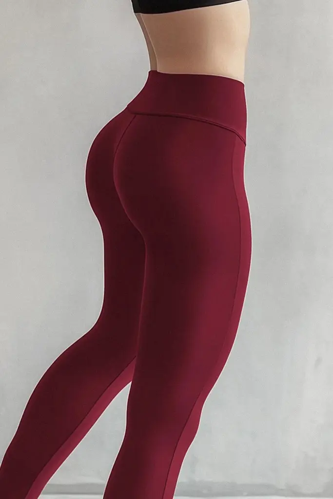 Trendyol Milla Ženske helanke Twoaw20Ta0087, Bordo-Bordo