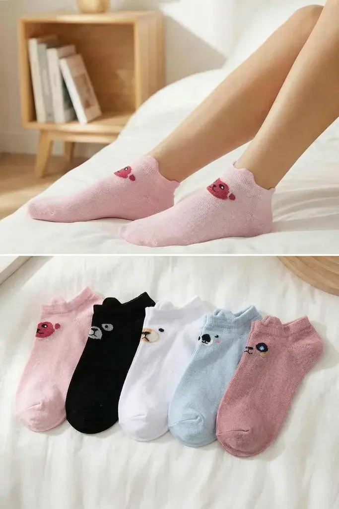 Trendyol Milla Ženski set čarapa Thmaw22Co0231, 5 pari, Plavi