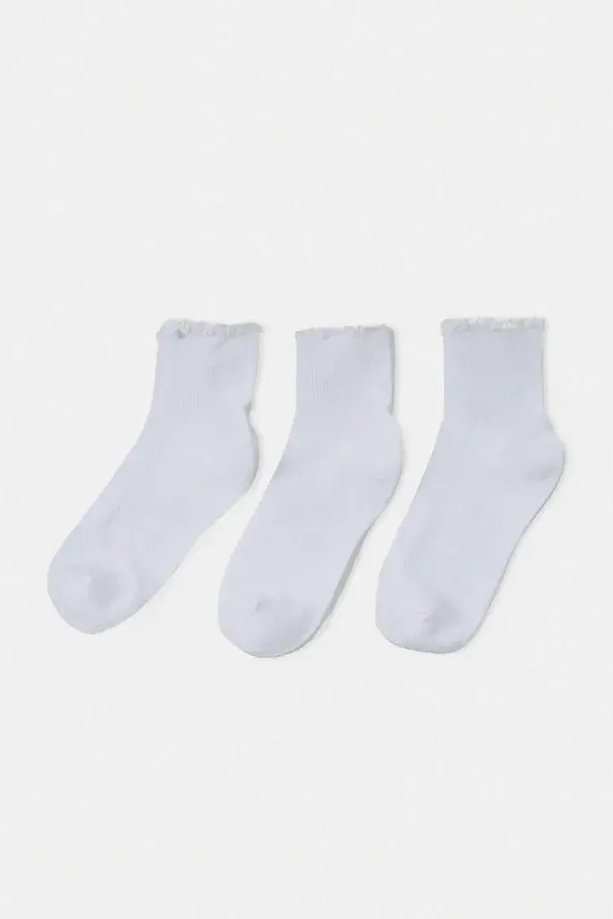 Trendyol Milla Ženski set čarapa Thmaw24Co00019, 3 para, Beli