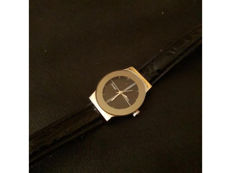 Vintage SWATCH Quartz – Minimalistički Crno-Srebrni Sat