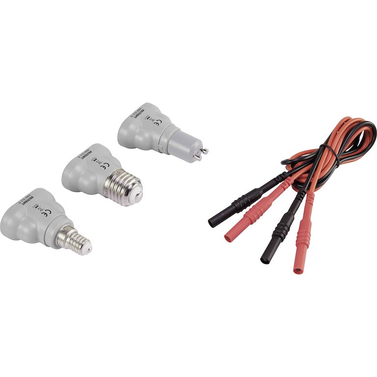 Voltcraft 5LS VMA‑ 16 E27/E14/GU10 test adapter za lampu, 1A
