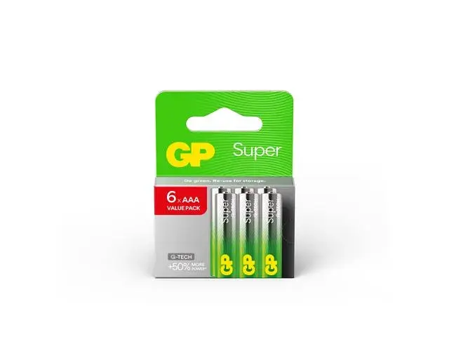 GP Baterija LR03-SBV6, AAA, Super Alkaline