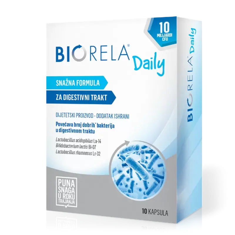 Biorela Probiotik Daily, 10 kapsula