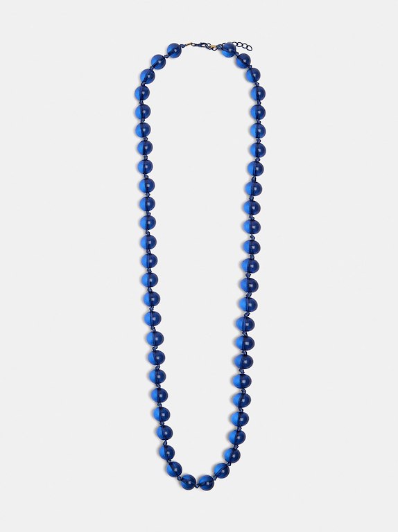 LONG RESIN BEAD NECKLACE