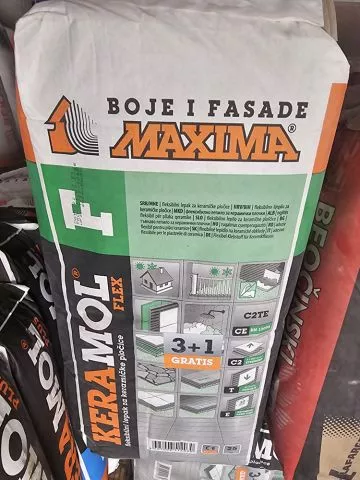 FLEKSIBILNI LEPAK ZA KERAMIČKE PLOČICE KERAMOL F MAXIMA