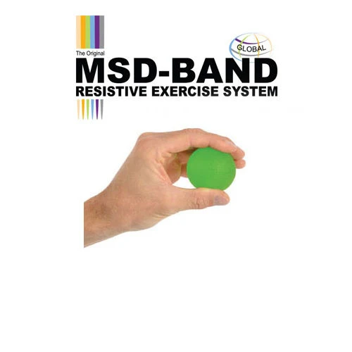 MSD silikonska loptica za jačanje šake (Boja: Zelena)