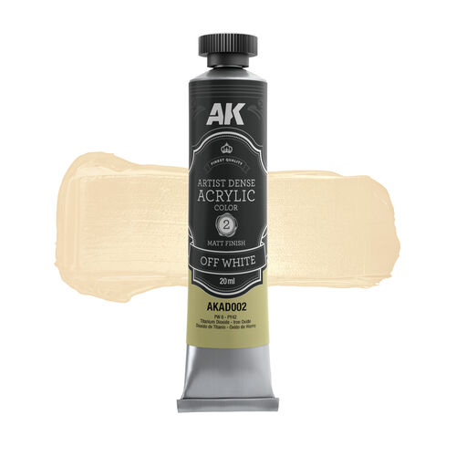 AK-Interactive AKAD002 Artist Dense Acrylic - Off White