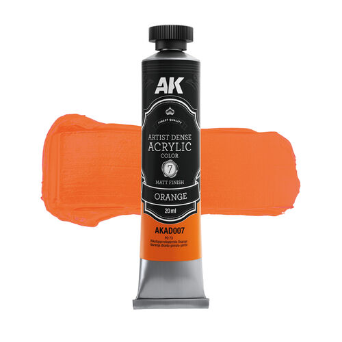 AK-Interactive AKAD007 Artist Dense Acrylic - Orange