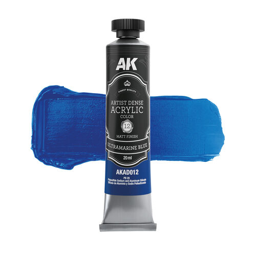 AK-Interactive AKAD012 Artist Dense Acrylic - Ultramarine Blue