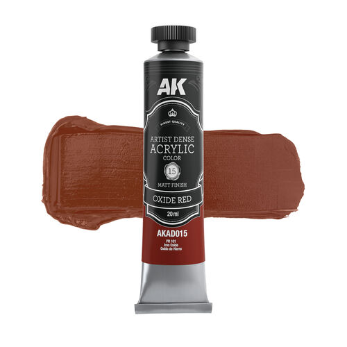 AK-Interactive AKAD015 Artist Dense Acrylic - Oxide Red