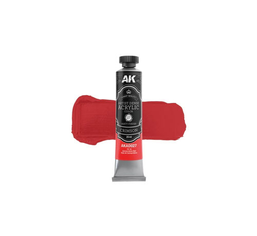 NEW! AK-Interactive AKAD027 Artist Dense Acrylic - Crimson