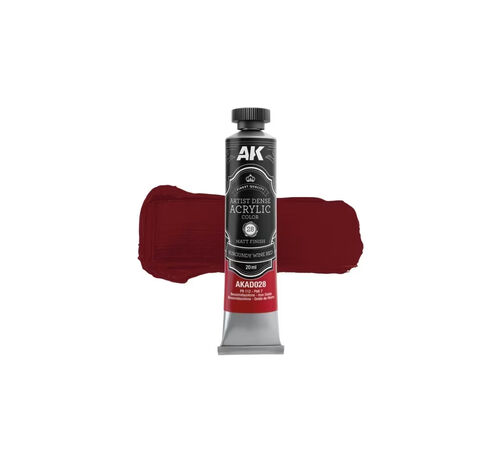 NEW! AK-Interactive AKAD028 Artist Dense Acrylic - Burgundy Wine Red