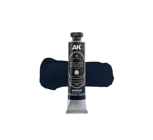 NEW! AK-Interactive AKAD030 Artist Dense Acrylic - Dark Prussian Blue