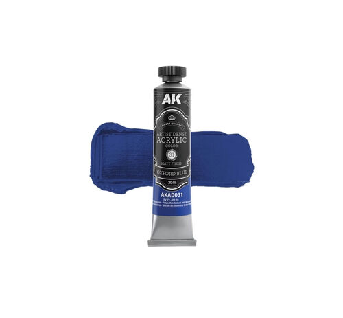 NEW! AK-Interactive AKAD031 Artist Dense Acrylic - Oxford Blue