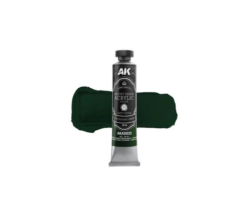 NEW! AK-Interactive AKAD033 Artist Dense Acrylic - Napoleonic Green