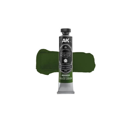 NEW! AK-Interactive AKAD034 Artist Dense Acrylic - Moss Green