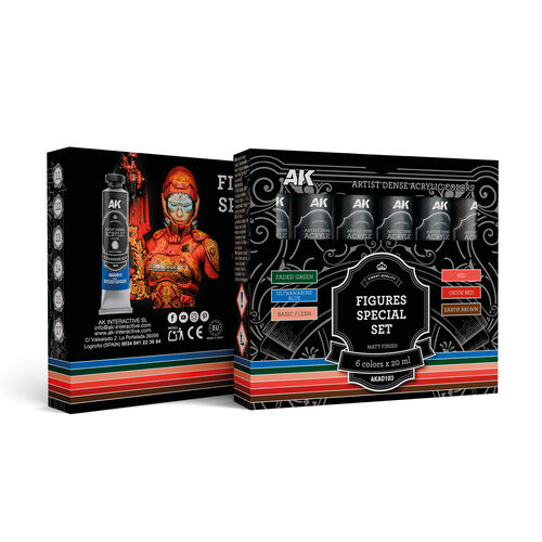AK-Interactive AKAD103 Artist Dense Acrylic Colors - Figures Special Set