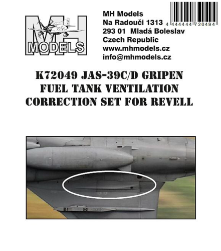 MH Models K72049 JAS-39 C/D Gripen - Fuel Tank Ventilation