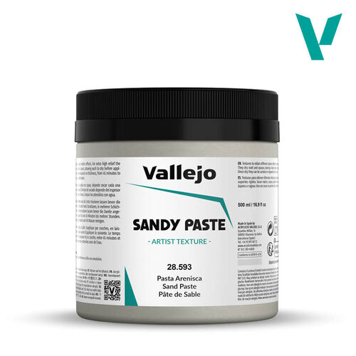 NEW! Vallejo 28593 Artist Textures Sandy Paste
